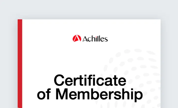 Achilles Certificate of Registration - Lavazza Professional UK